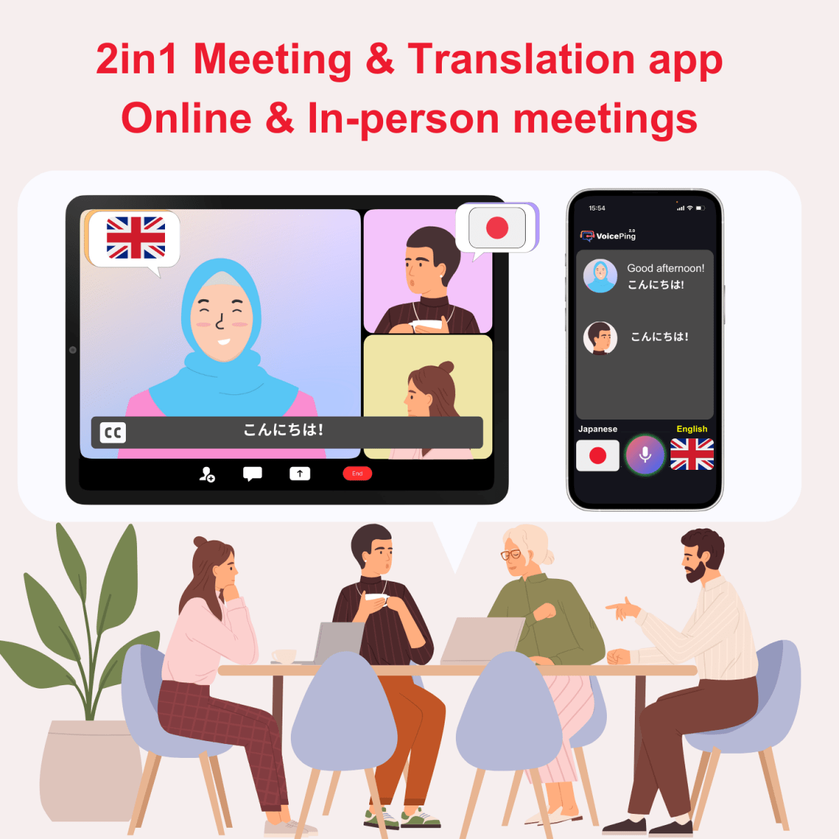 Real-time AI translation Business Meetings & International Events ...