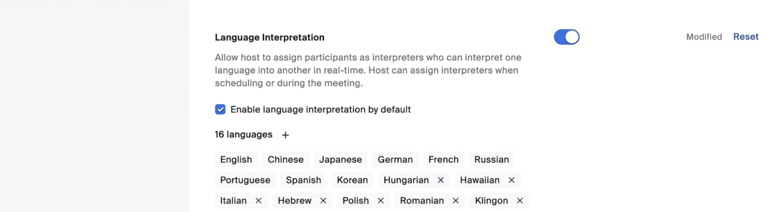 Zoom's Interpretation Feature & Alternative Options
