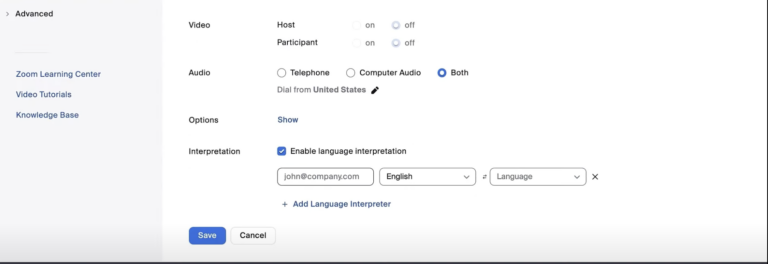 Zoom's Interpretation Feature & Alternative Options
